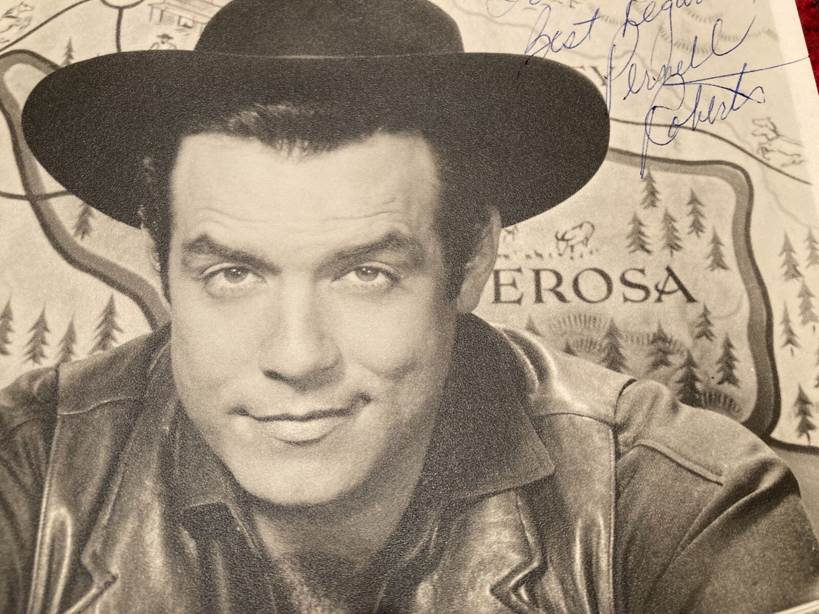 PERNELL ROBERTS Bonanza HAND SIGNED Autograph VINTAGE ORIGINAL PHOTO ...