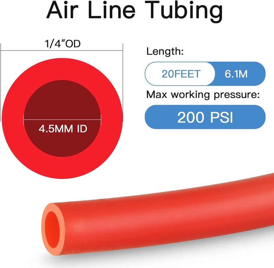 1/4 DOT Air Line Kit for Spring Bag Suspension Include Truck Trailer ...