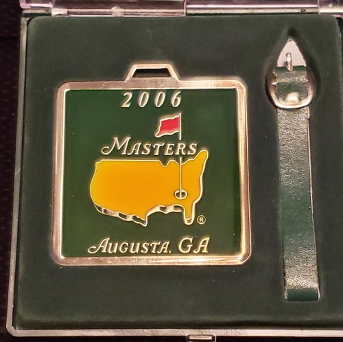 2006 Masters Augusta Golf Tournament Bag Tag New in Plastic Storage ...