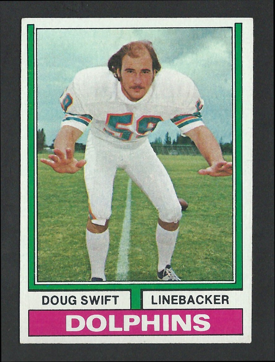 1974 Topps #251 DOUG SWIFT Miami Dolphins FLAWLESS SURFACE - 1 | eBay