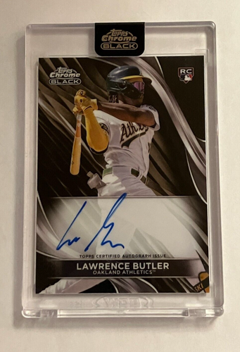 2024 Topps Chrome Black Encased Lawrence Butler Auto Rookie Card CBA-LB ...