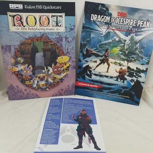 ROOT Talon Hill Quickstart Rules & Adventure + D&D DRAGON OF ICESPIRE ...
