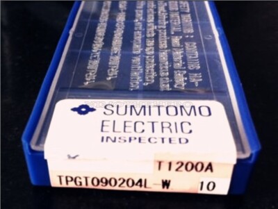 10Pcs/Box New Sumitomo TPGT090204L-W T1200A Carbide Inserts Plc Module ...