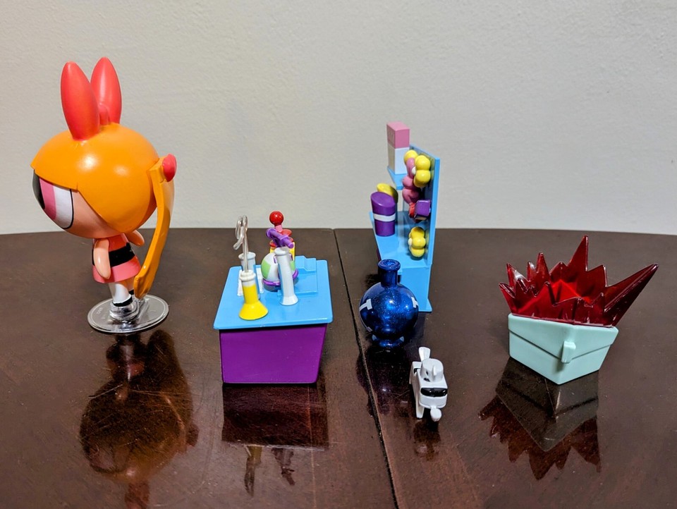 Powerpuff Girls Laboratory Lab Playset Blossom Figure Cartoon Network ...