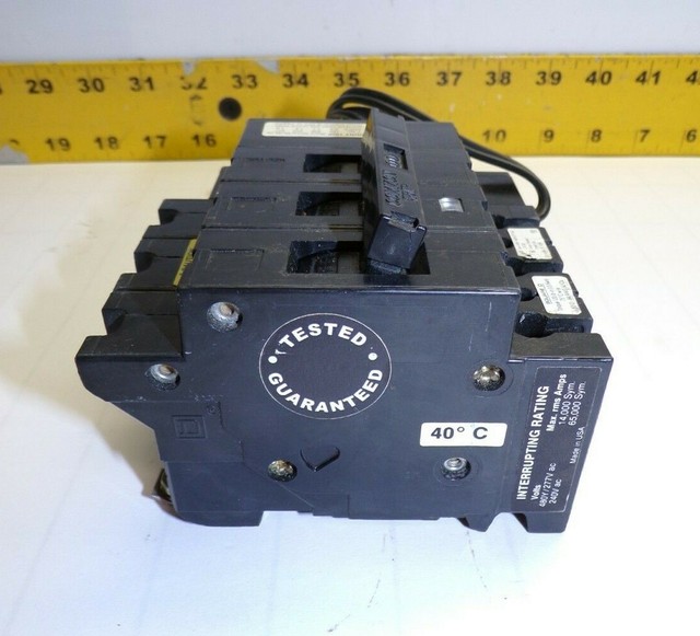 Square D EHB341001082 3 Pole 480 Volts 100 Amp Bolt-on With Shunt Trip ...