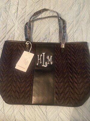 NWT Monogrammed Marley Lilly Tote HLM | eBay