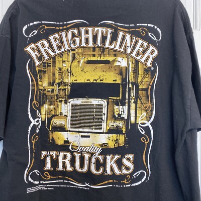 Freightliner Quality Trucks Run Smart XL Black T Shirt Daimler Trucks ...