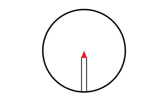 Trijicon AccuPoint 1-4x24 Rifle Scope Red Triangle Reticle 30mm Tube ...