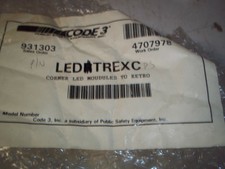 Code 3 Red LED Module Light Bar Bulb Arrow Excalibur Top Code3 2100 ...