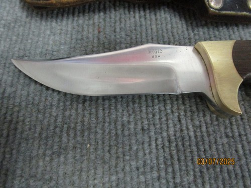 Vintage Rigid USA 9" Fixed Blade Knife with Leather Sheath | eBay