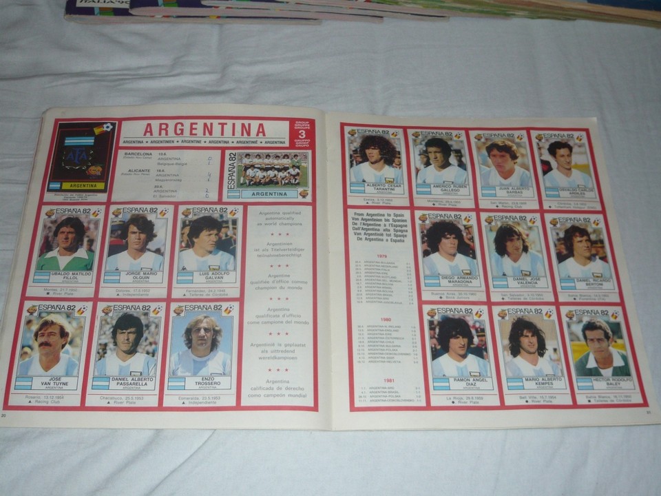 PANINI 1982 WORLD CUP ESPANA 82 ALBUM COMPLETE FULL STICKERS SET RARE ...