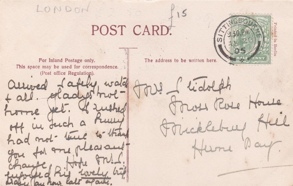 London Postcard - Fire Station, Battersea (Battersea Bridge) Posted ...