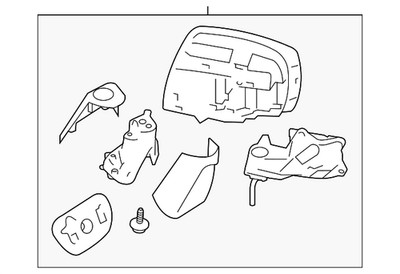 Genuine Subaru Door Mirror Unit Right-Hand 91036FL09B | eBay