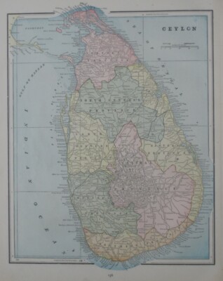 Pre-1900 - Map Of Ceylon