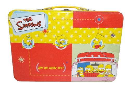 The Simpsons vintage metal lunch box approx 12 x 8 x 3.5" MECA 2001 | eBay