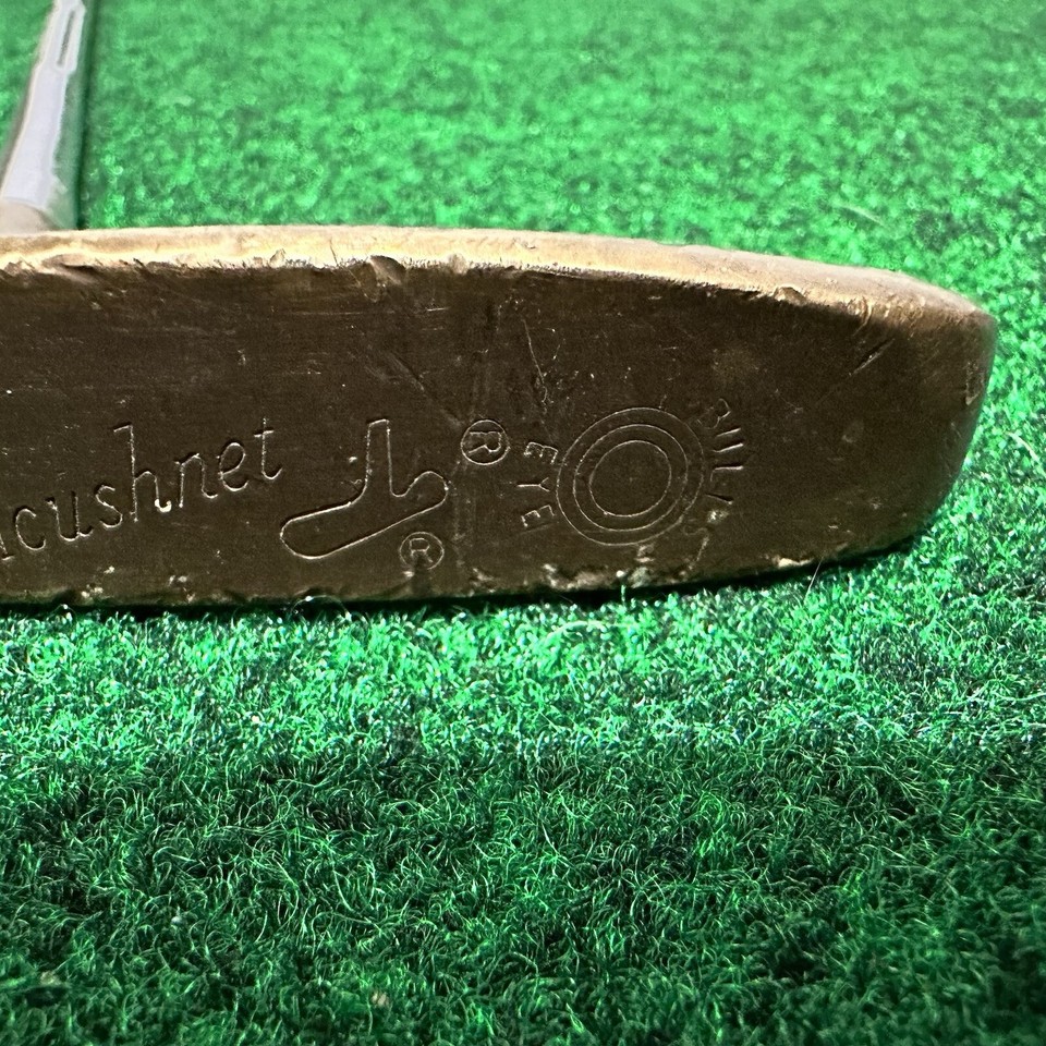 Acushnet Bullseye John Reuter Right Hand Brass Putter Vintage Golf ...