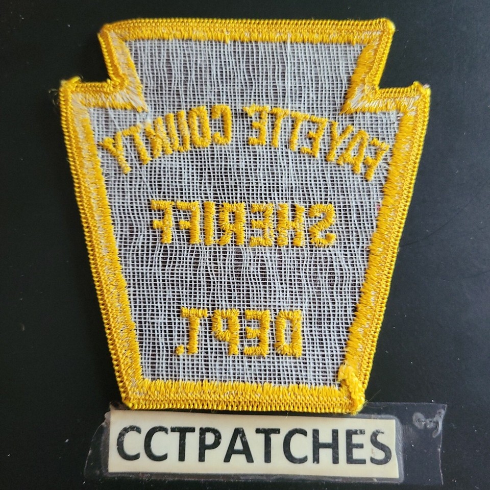 FAYETTE COUNTY, PENNSYLVANIA SHERIFF SHOULDER PATCH PA | eBay