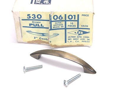 LOT of 20 JB JAYBEE CABINET DOOR DRAWER PULL, 530-06-01, SATIN ANTIQUE ...