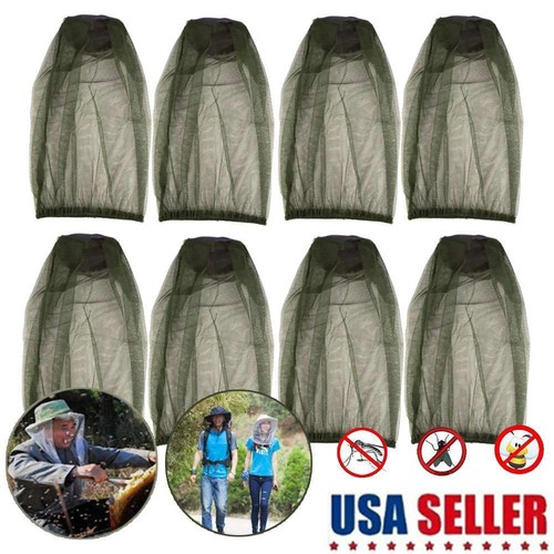 Anti-Mosquito Bug Bee Insect Head Net Hat Cap Sun Protection Fishing ...