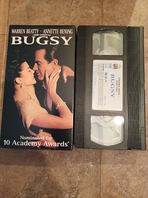 Bugsy (VHS, 1992, Closed Caption) Warren Beatty Annette Bening Gangster ...