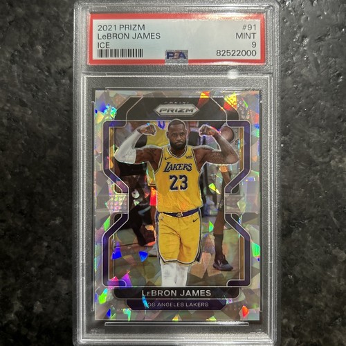 Lebron James 2021 Panini Prizm Ice Prizm PSA 9 MVP | eBay
