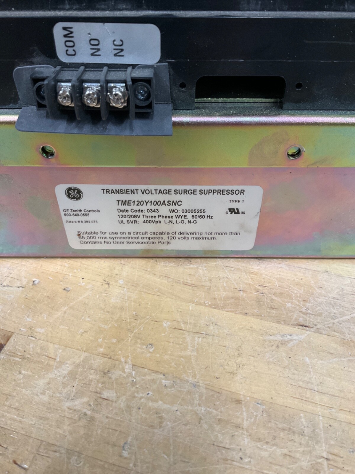 GE TME120Y100ASNC GE TVSS Transient Voltage Surge Suppressor | eBay