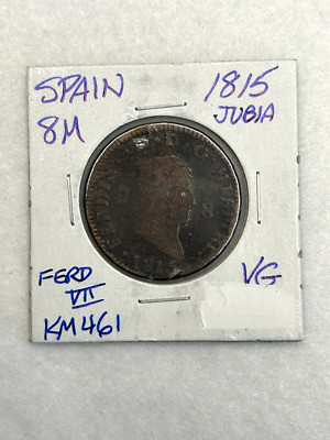 1815 - Spain - 8 Maravedis Coin - Great Condition - NAPOLEONIC ERA | eBay