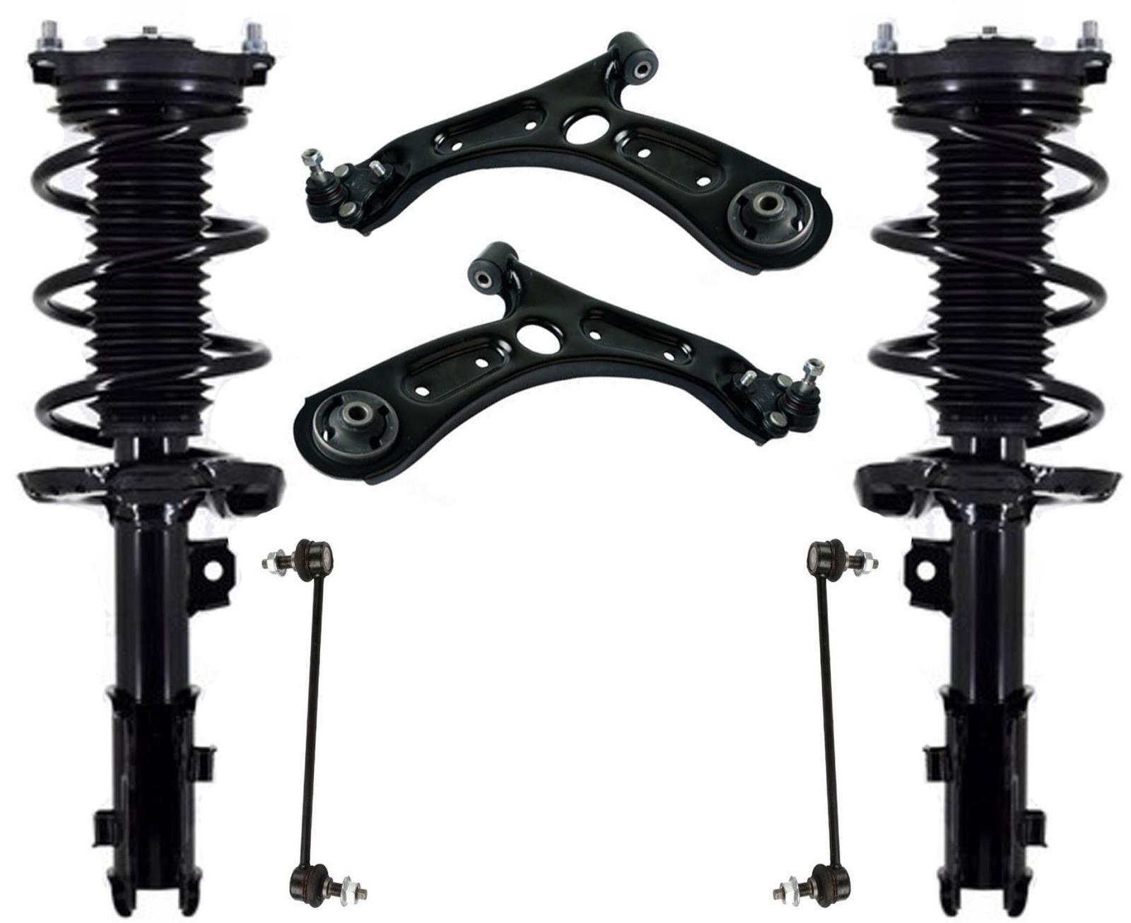 Front Struts Lower Control Arms & Sway Bar Links Fits Kia Forte 2.0L ...