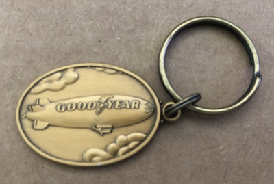 Vintage GOODYEAR TIRE & RUBBER CO Keychain BLIMP AIRSHIP Drop Mailbox ...