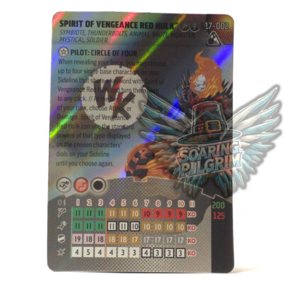Marvel Heroclix SPIRIT OF VENGEANCE RED HULK L17-002 Legacy Card Smash ...
