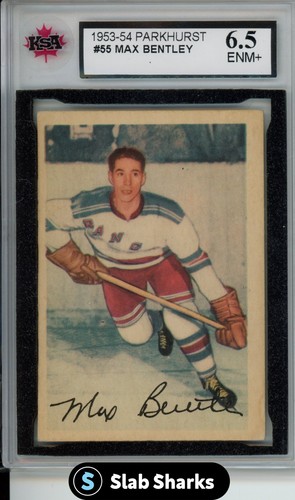 1953 PARKHURST HOCKEY #55 MAX BENTLEY RANGERS KSA 6.5 | eBay