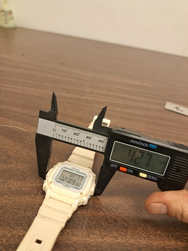 Casio WR Digital Watch Men White Timer Date Alarm Chronograph 3224 F ...