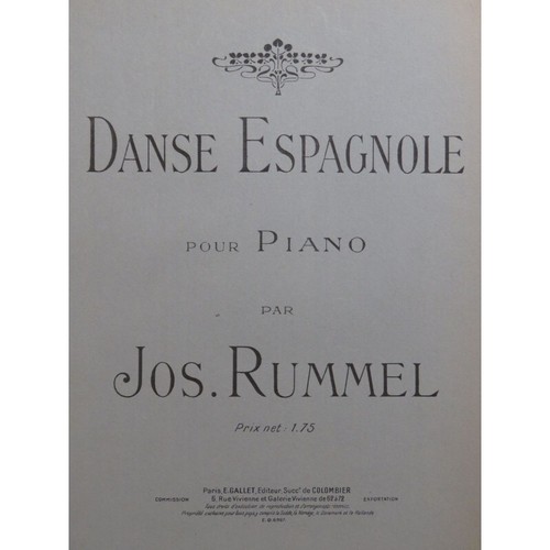 Rummel Joseph Dance Spanish Piano | eBay
