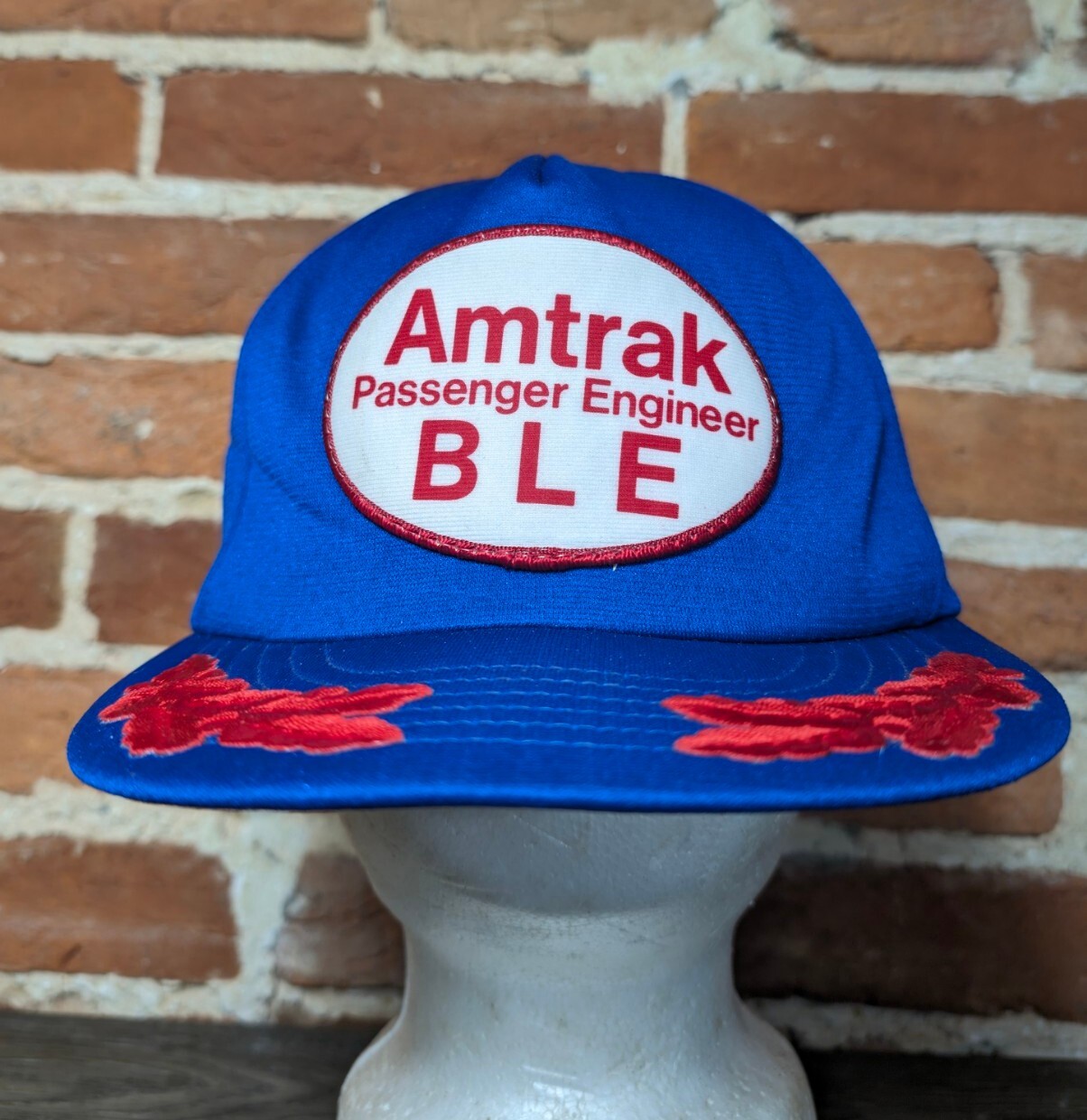 Vtg Amtrak Passenger Brotherhood of Locomotive Engineer Hat Trucker Hat ...