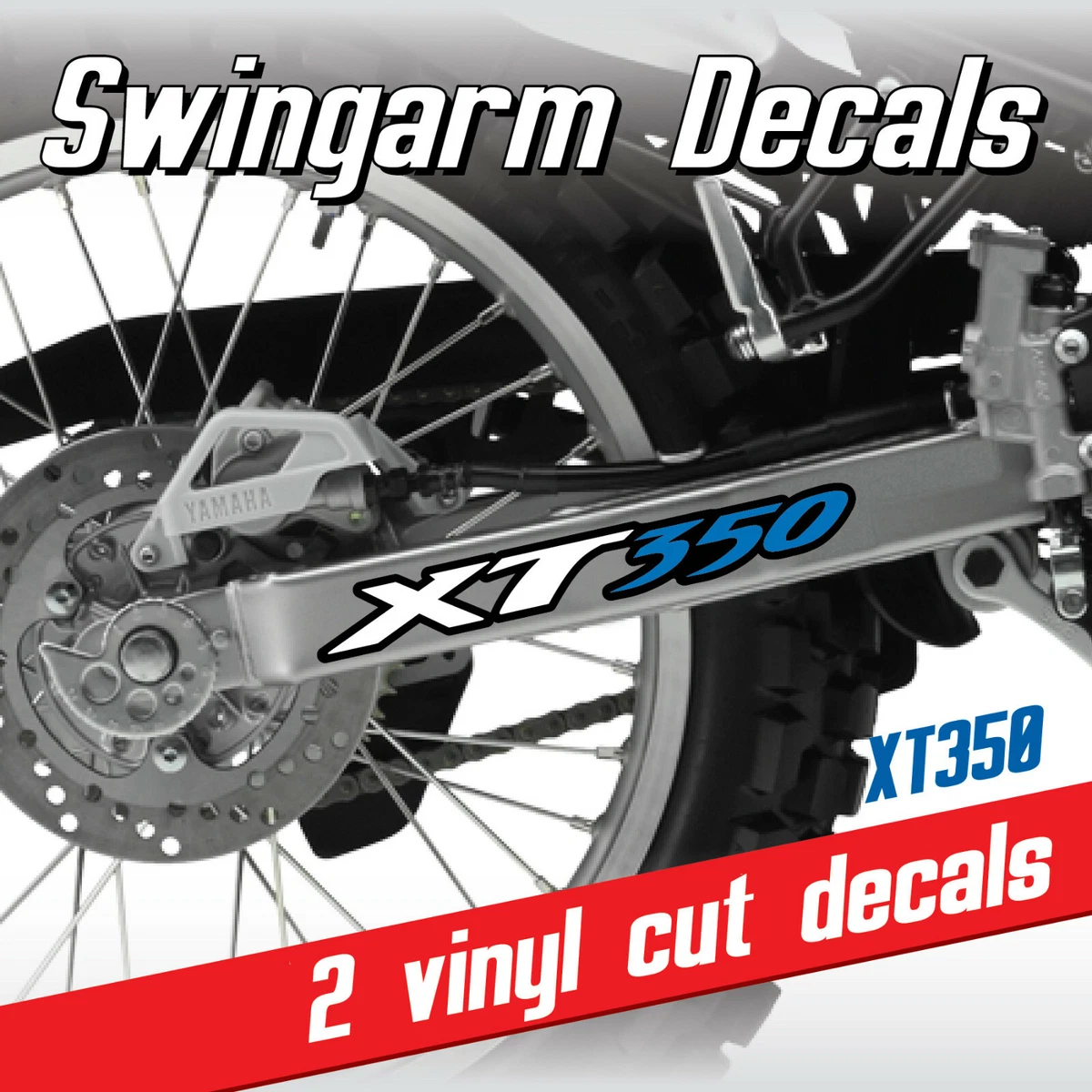 XT350 SWINGARM DECALS Stickers Fits Yamaha XT 350 Graphic, 48% OFF
