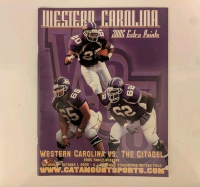 2005 Western Carolina Catamounts vs. Citadel Bulldogs Football Program ...