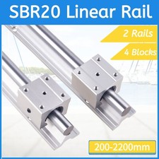 8mm X 500mm Linear Rail Shaft Rod With Bearing Guide Support and ...