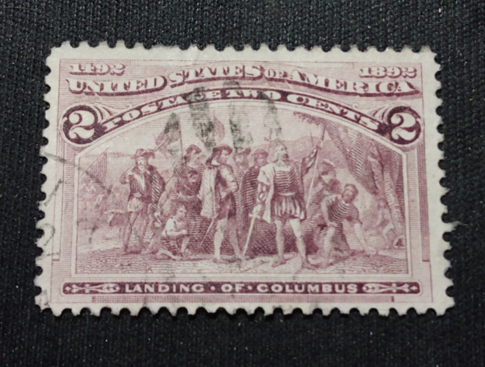 1893 US Columbus Landing 2c Stamp Sc#231 FREE2Ship w/Tracking!(S996) | eBay