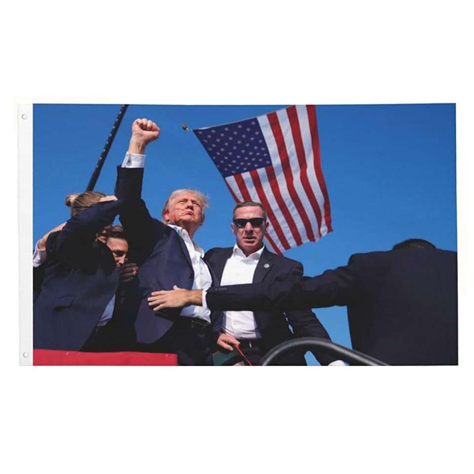 3x5 FT Donald Trump 2024 Flag Heavy Duty Trump Shooting Flag for Indoor ...