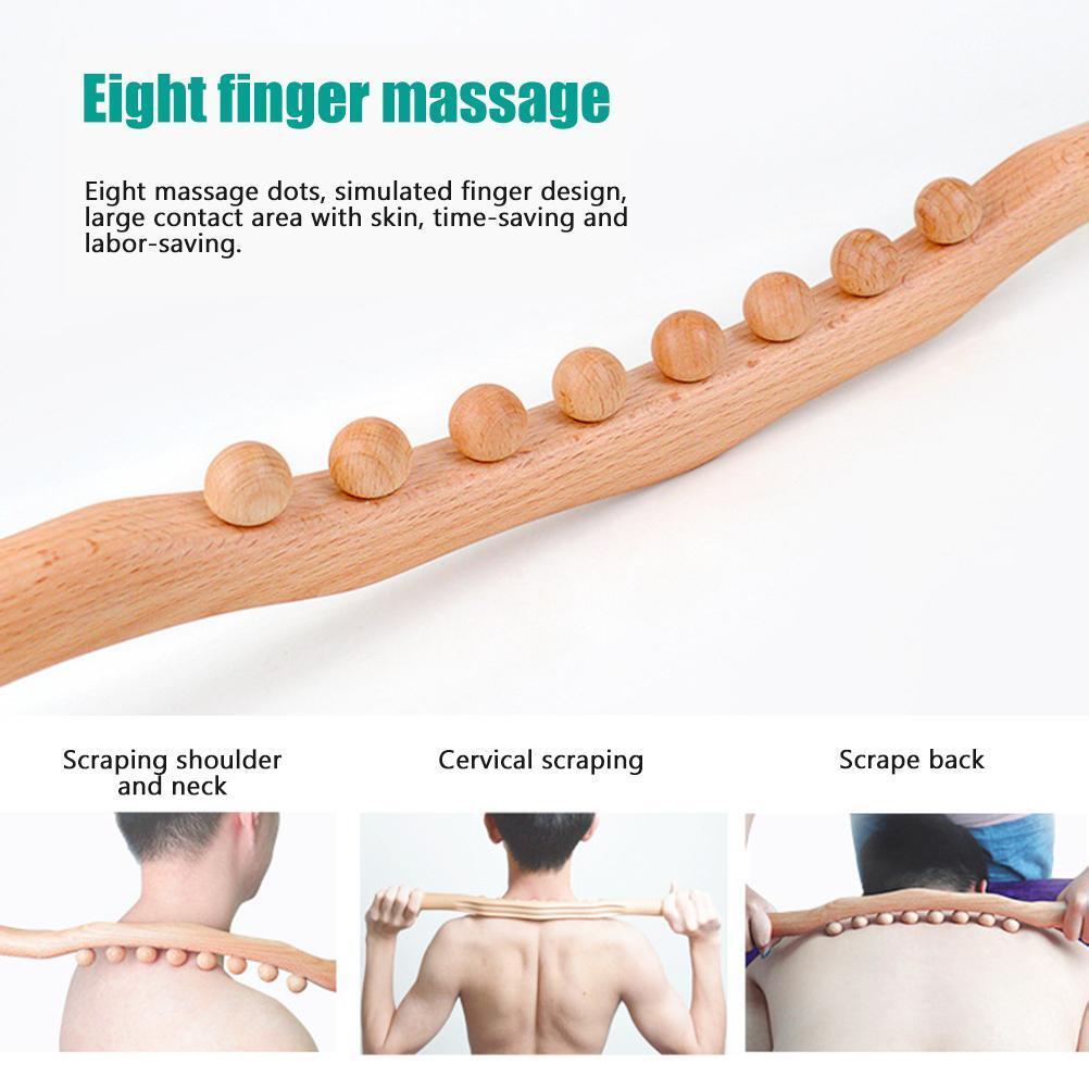 (one Pcs)Wood Rods Roll Bars Scraping Stick Full Body Massage Stick ...