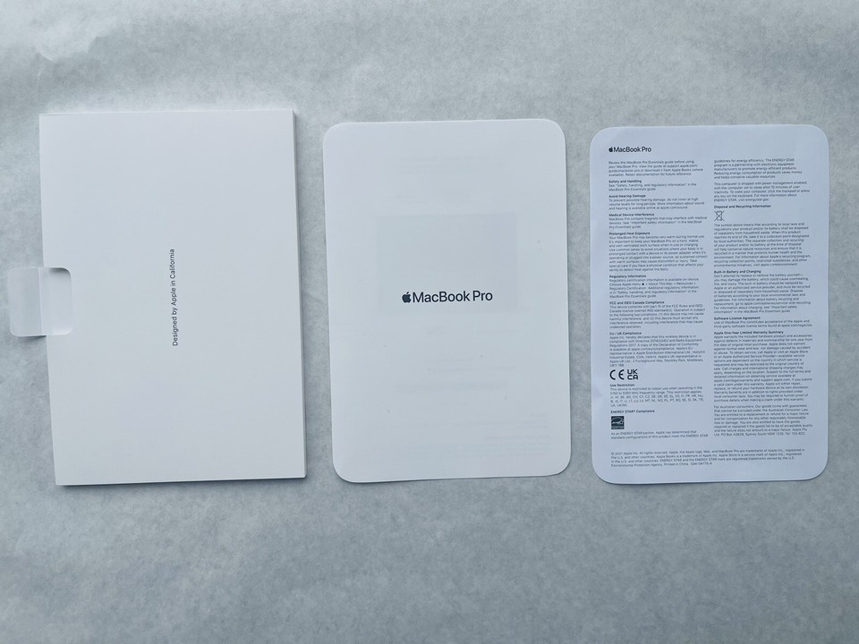 EMPTY BOX 2021 Apple 16" MacBook Pro with Apple M1 Pro chip 16GB 512GB ...