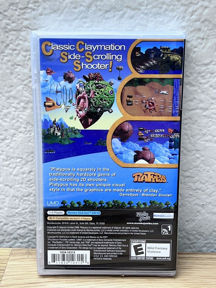 Platypus (Sony PSP, 2006) PlayStation Portable Mumbo Jumbo Factory ...