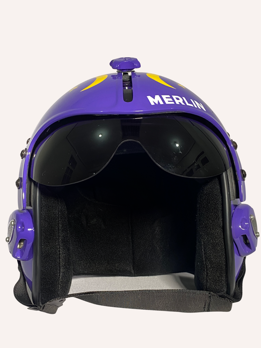 From Top Gun Merlin HGU 33 TOP GUN MERLIN FLIGHT HELMET MOVIE PROP