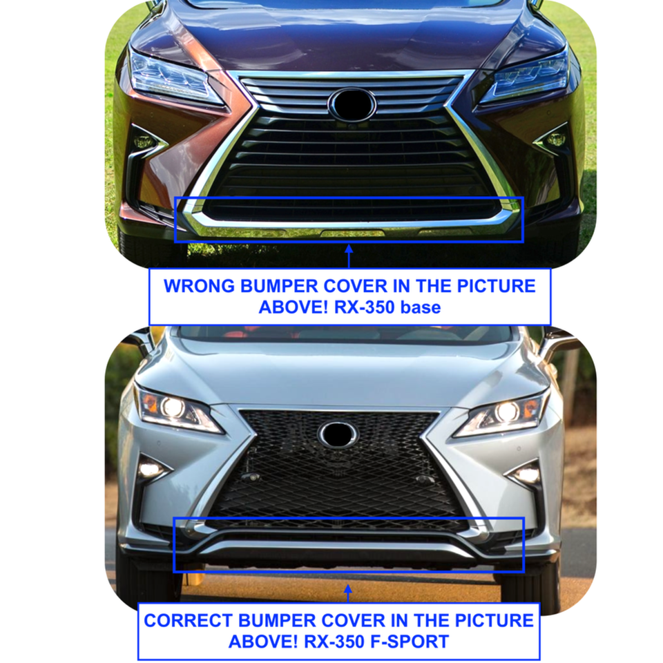 For 2016- 2019 RX 350 RX450h F-sport front bumper upper main grille ...
