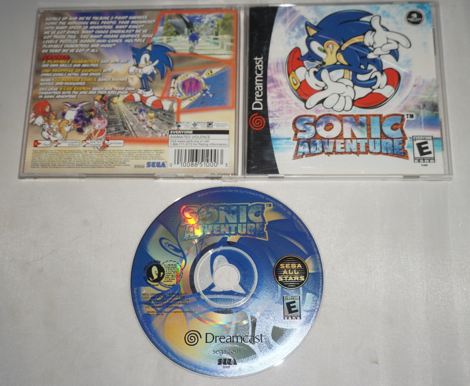Sonic Adventure 1 (Sega Dreamcast) Complete 10086510003 | eBay