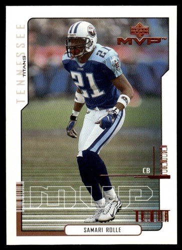 2000 Upper Deck MVP Samari Rolle Tennessee Titans #180 | eBay