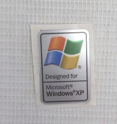 One original unused new computer Sticker Microsoft Windows XP classic ...