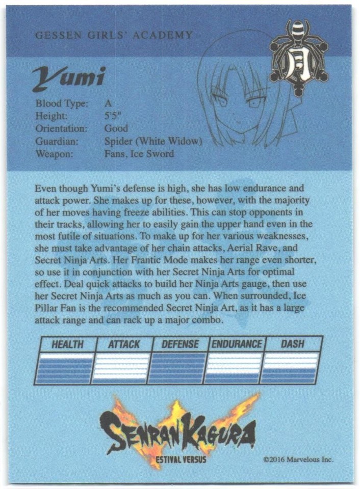 2016 Senran Kagura Yumi # Estival Versus Super Rare Waifu Foil Card! | eBay