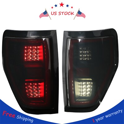 Rear LED Tail Lights Brake Lamp Left+Right Smoked Fit For 09-14 Ford ...