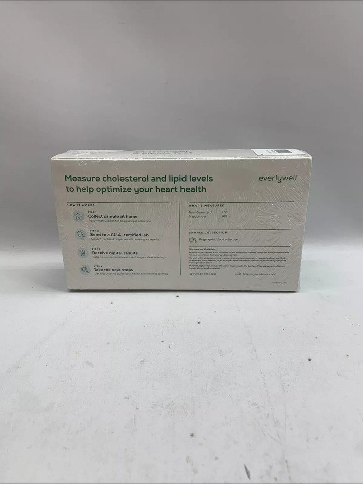 Everlywell Cholesterol and Lipids Test - at-Home Collection Kit - CLIA ...